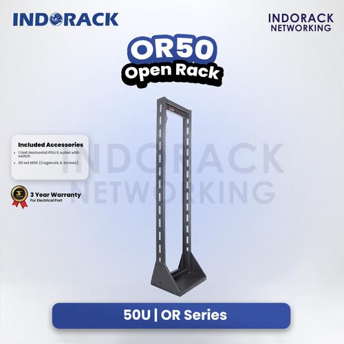Jual Indorack Open Rack 50U Rack Server 19" OR50 Rak Server Modem ...