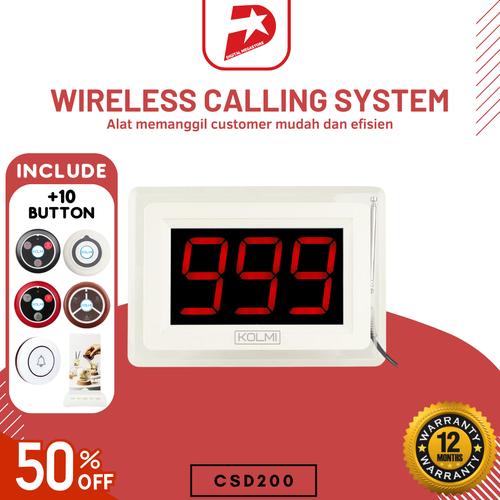 Jual KOLMI Display Wireless Calling System Pager Portable Restoran - F ...