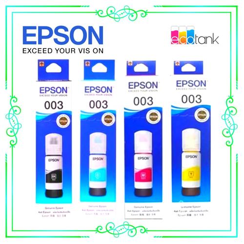 Jual TINTA EPSON 003 1 SET ORIGINAL FOR PRINTER L3250 L5290 L5190 L1210 ...