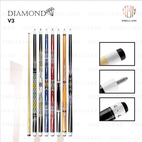 Jual DIAMOND V3 Cue Stick Billiard Lokasi Play 13mm Maple Wood Stik Biliar Billiar Biliard ...
