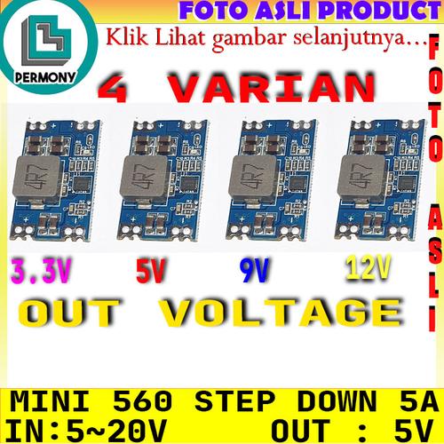 Jual Mini560 Stepdown 5A step down 3.3V 5V 12V mini 560 High Efficiency Output Voltage Regulator ...