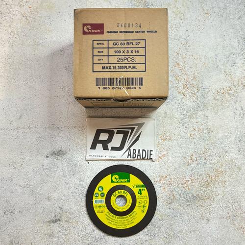 Jual Mata Gerinda Batu Gosok Kaca Disc Grinder Kinik GC-60 4" x 3mm ...