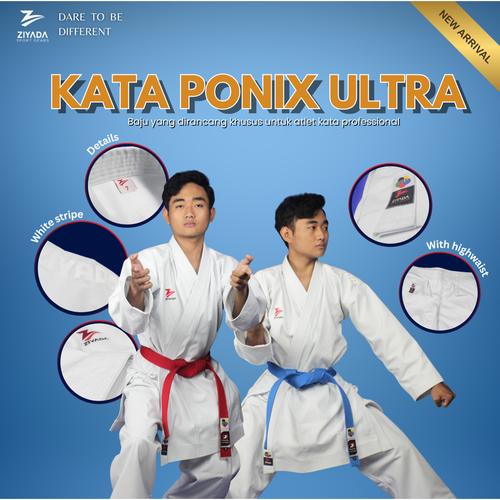 Promo Baju Karate KATA PONIX ULTRA Series Lis putih Merek Ziyada ...