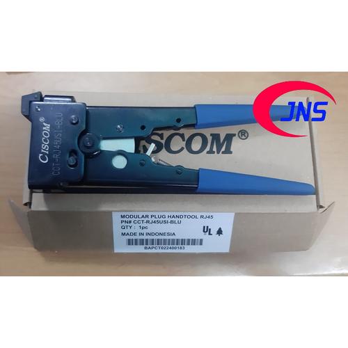 Jual CISCOM Crimping Tool RJ45 Tang CCT-RJ45USI-BLU ( Model AMP ...