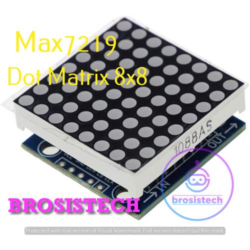 Jual Max7219 Module Led Dot Matrix 8x8 Display with Max7219 - Kota ...