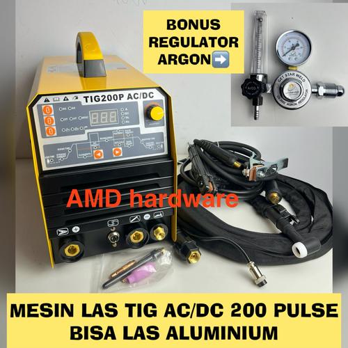 Jual MESIN TIG 200 ACDC Pulse Travo Las Aluminium GAS Argon WSME200S AC ...