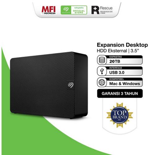 Promo Seagate Expansion Desktop HDD / Hardisk Eksternal 20TB USB3.0 ...