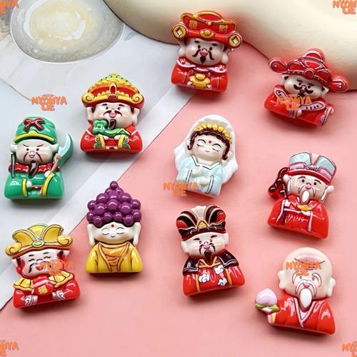 Jual CRM92 Cake Topper Resin DEWA KUAN IM REZEKI KUAN KONG Glossy ...