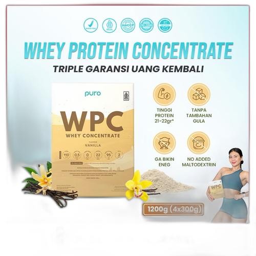 Jual Puro Wpro 1.2kg Susu Protein Whey Concentrate BPOM - Choco malt ...