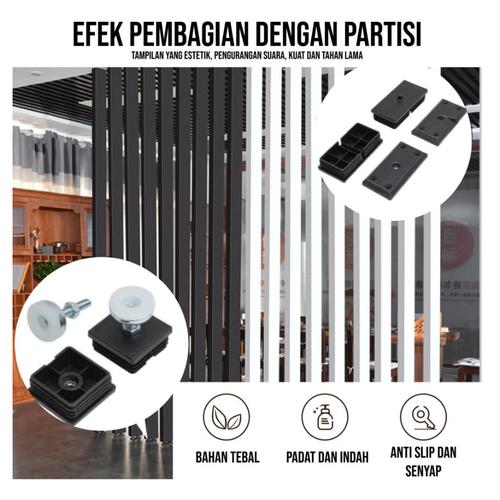 Jual Accecoris Bracket Installation WPC PVC Indoor Kisi-kisi Adjustable ...