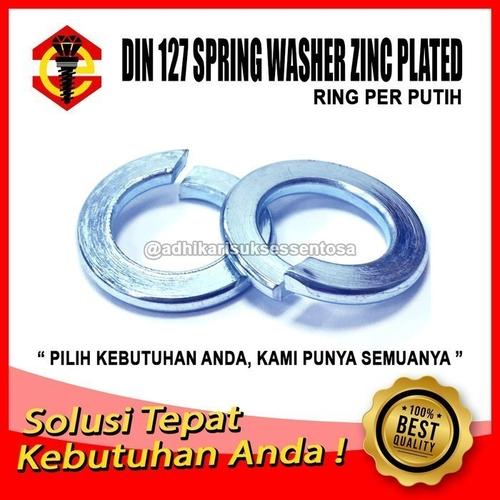 Jual Ring Per Putih M14 Ver / DIN 127 Spring Washer Lock Galvanis ...