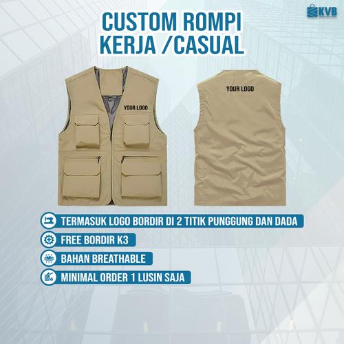 Jual Vest Rompi Custom, Casual Formal , Rompi Keselamatan Kerja ...