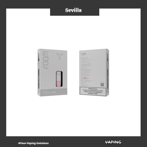 Jual DEVICE FOOM POD Y CHROME SILVER BUNDLING 15ML LIQUID SALTNIC ...