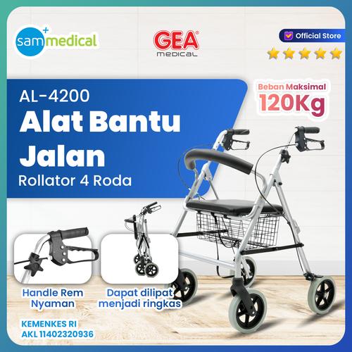 Jual GEA Walker + Rollator Alpha Alat Bantu Jalan AL-4200 / Alat Bantu ...