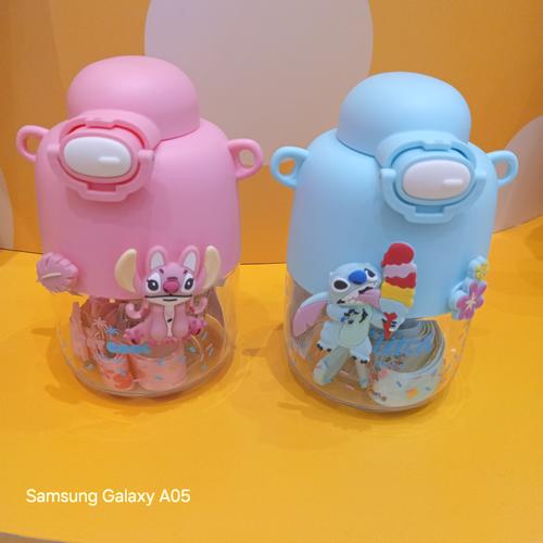 Jual Botol Minum Plastik Lucu Cantik - Miniso Disney Lilo & Stitch ...