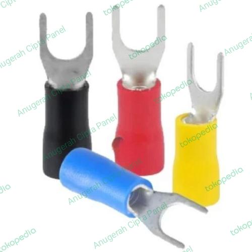 Jual Kabel Skun/Sekun/Lugs/Cable Shoes Garpu ISOLASI CL YF 1.25-5 - Kab ...