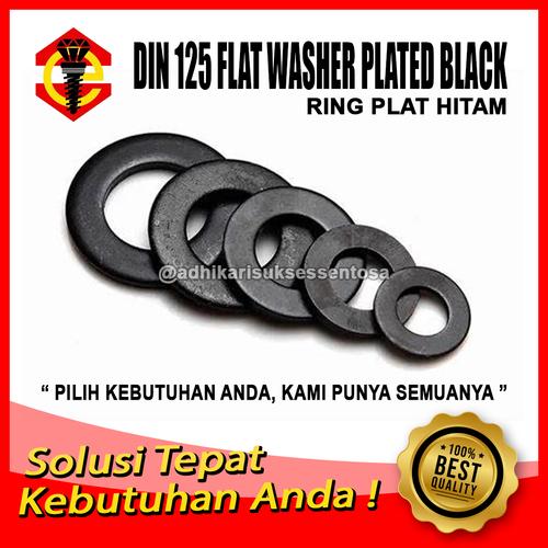 Jual Ring Plat Hitam M36 / DIN 125 Washer Plated Black - Kota Tangerang ...