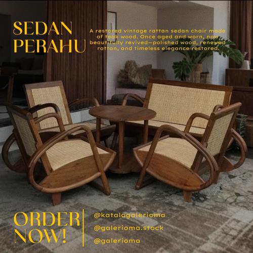 Jual Kursi Tamu Rotan Sofa Sedan Perahu Klasik - Kab. Sleman - Galeri ...