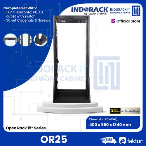 Promo Open Rack INDORACK Rack Server 25U OR25 Cicil 0% 3x - Jakarta ...