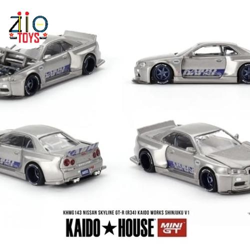 Promo Mini GT Kaido House KHMG143 Nissan Skyline GT-R (R34) Kaido Works ...