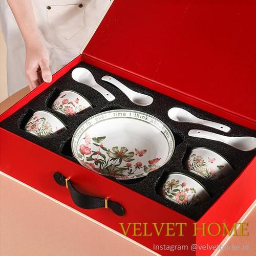 Jual Spesial Hampers piring makan mangkok dining dinner set premium ...