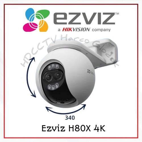 Jual Ezviz H80X Smart Home Dual 4K Pan & Tilt Wi-Fi IP Camera CCTV ...
