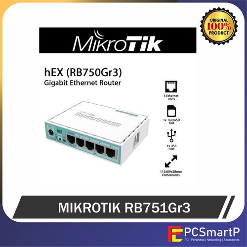 Jual MIKROTIK RB750Gr3 (hEX)/ ROUTER MIKROTIK RB750 GR3 HEX/ RB 750GR3 ...