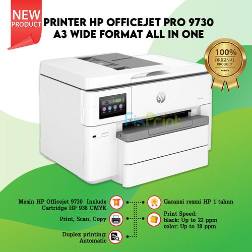 Jual Printer OfficeJet Pro A3 9730 / 9720 Wide Format All-in-One Print Scan Copy Multifunction ...