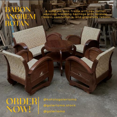 Jual Kursi Rotan Babon Angrem Klasik Jadul Kuno - Rotan - Kab. Sleman ...