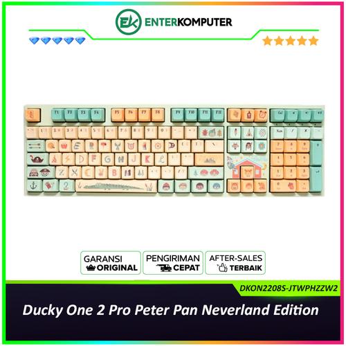 Promo Ducky One 2 Pro Peter Pan Neverland Edition PBT Dye-Sub Quack ...