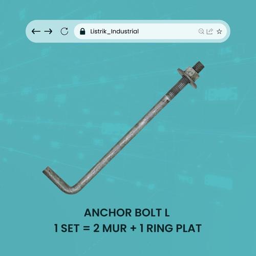 Jual Anchor Bolt L / Angkur L M20 x 210 mm (ST37 / ST41 / S45C) - ST41 ...