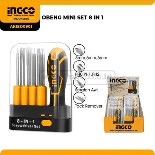 Jual INGCO OBENG MINI SET 8 IN 1 AKISD0901 - Kota Tangerang - Toko ...