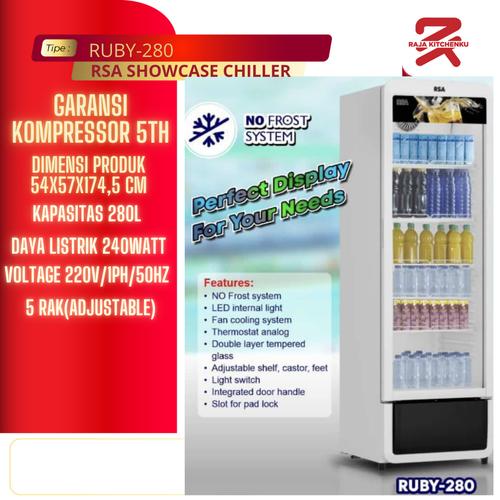 Jual NEW RSA SHOWCASE CHILLER RUBY-280/ RUBY280/ RUBY 280 - Jakarta ...