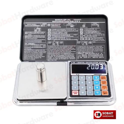 Jual 6 In 1 Timbangan Digital Elektronik ketelitian 0.01 gr kapasitas ...