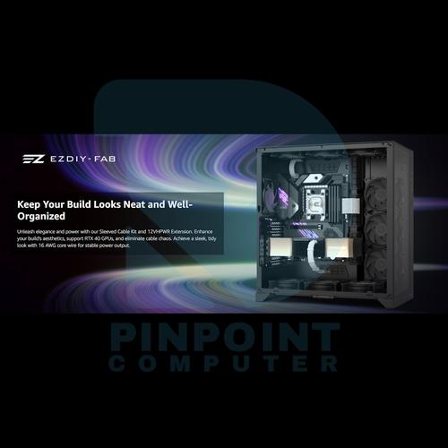 Jual EZDIY-FAB 16AWG PSU 12VHPWR Cable Extension 4 Cables - MTM Black - Kota Bandung - Pinpoint ...