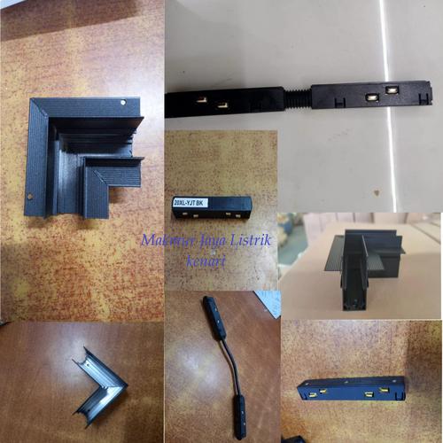 Jual Sambungan rell lurus belok magnet lampu track spotlight magnetic ...