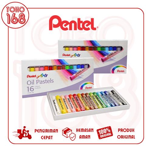 Jual Pentel Crayon/Oil Pastel Stick 16 Warna (Set) - Jakarta Barat ...
