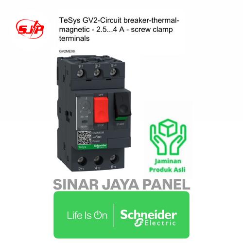 Jual MOTOR CIRCUIT BREAKER SCHNEIDER GV2ME08 2.5-4a ORIGINAL - Jakarta ...