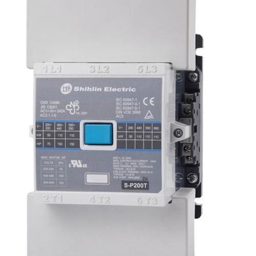 Jual Shihlin Magnetic Contactor 3Pole AC1-240A AC3-200A S-P200T ...