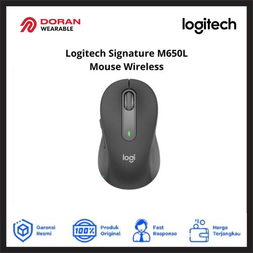Jual Logitech Signature M650 L Mouse Wireless Bluetooth Silent Full ...