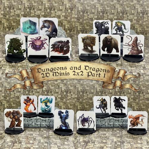 Jual Dungeons and Dragons Minis 2d DnD Pathfinder Tabletop RPG Board ...