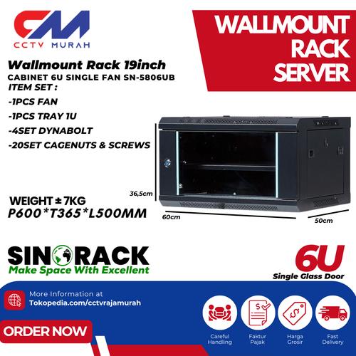 Jual Wallmount Rack 6U. Rack Server Ukuran 6U Depth 500mm - Jakarta ...