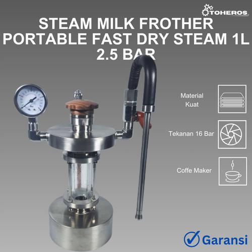 Jual Steam Susu Frother Milk Kopi Portable Fast Dry Steam 1L 2.5 Bar ...
