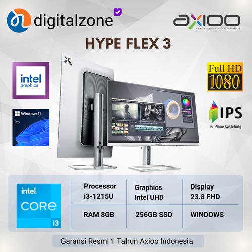 Promo AXIOO ALL IN ONE HYPE FLEX 3 - Intel I3 1215U 8GB 256GB 23.8 FHD IPS - DOS, RAM 8GB Cicil ...