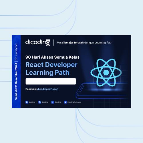 Jual Learning Path React Developer - Kota Bandung - Dicoding Indonesia | Tokopedia