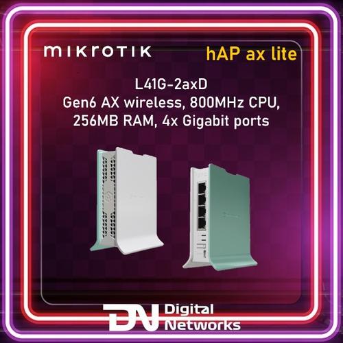 Jual hAP ax lite Mikrotik hAP ax lite Mikrotik L41G 2axD Gen6 AX 800MHz CPU 256MB RAM 4xGigabit ...