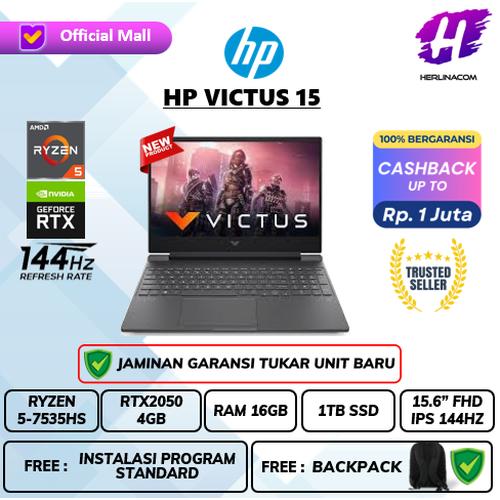 Promo HP Victus 15 Ryzen 5 7535HS Rtx 2050 4Gb Ram 16Gb 1Tb ssd Win 11 ...