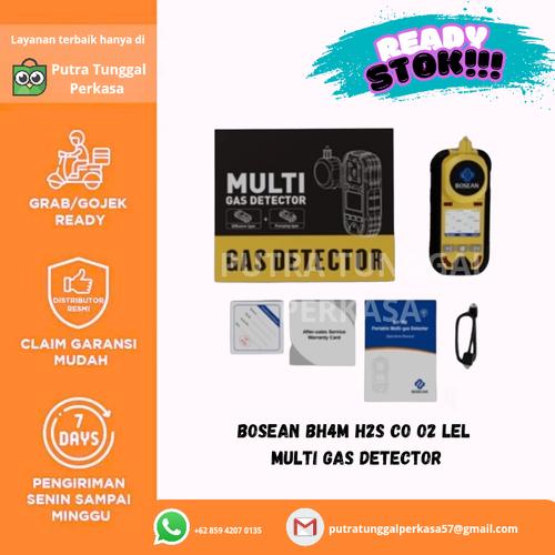 Jual Bosean BH4M H2S CO O2 LEL Multi Gas Detector 4In1 Monitor BH-4M ...