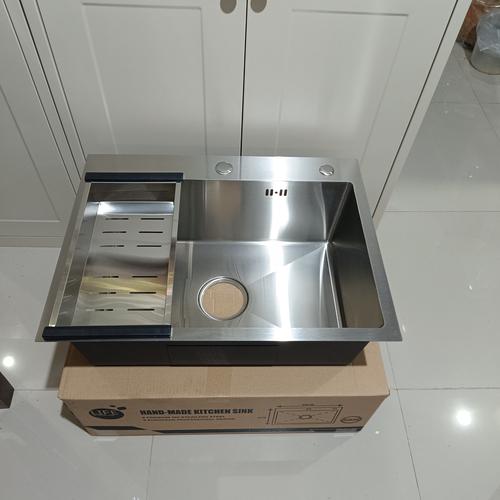 Jual kitchen sink stainless 6045 1 lubang / kitchen sink 60 x 45 ...