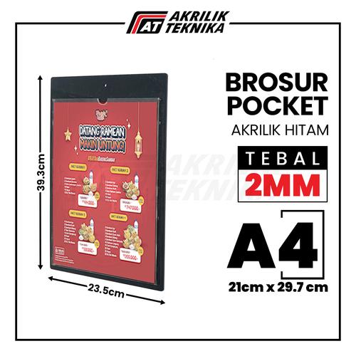 Jual ACRYLIC POCKET FRAME / AKRILIK THICKER / AKRILIK BROSUR A4 2MM ...